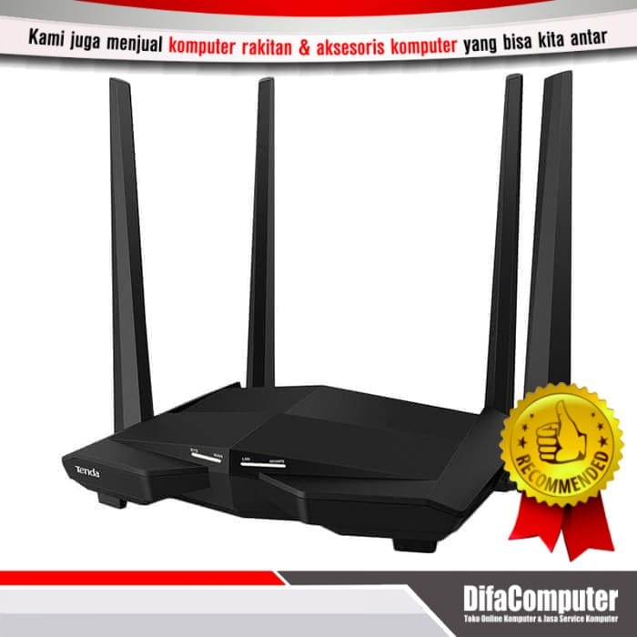 TENDA AC10U AC1200 Smart Dual-Band Gigabit WiFi Router - [DIFACOMPUTER] | 0852-1112-7625